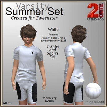 Second Life Marketplace - Varsity Summer Set [2cute] White